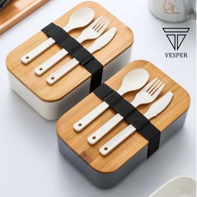 Jual Japanese Bamboo Bento Lunch Box / Kotak Tempat Bekal Makan Tutup ...