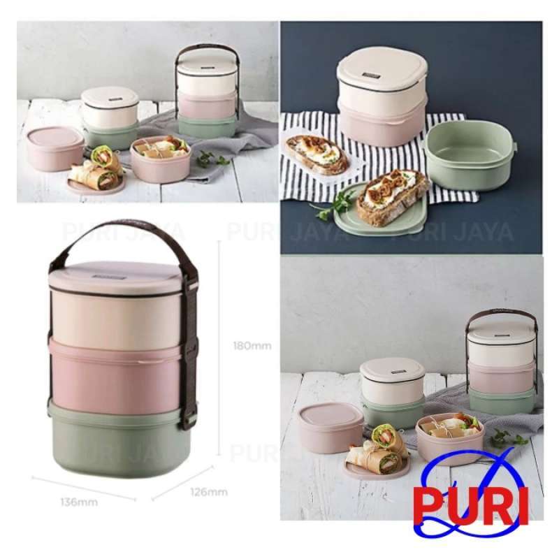 Jual Lock & Lock 3-tier Lunchbox Rantang Makan 3 Susun Locknlock Lunch ...