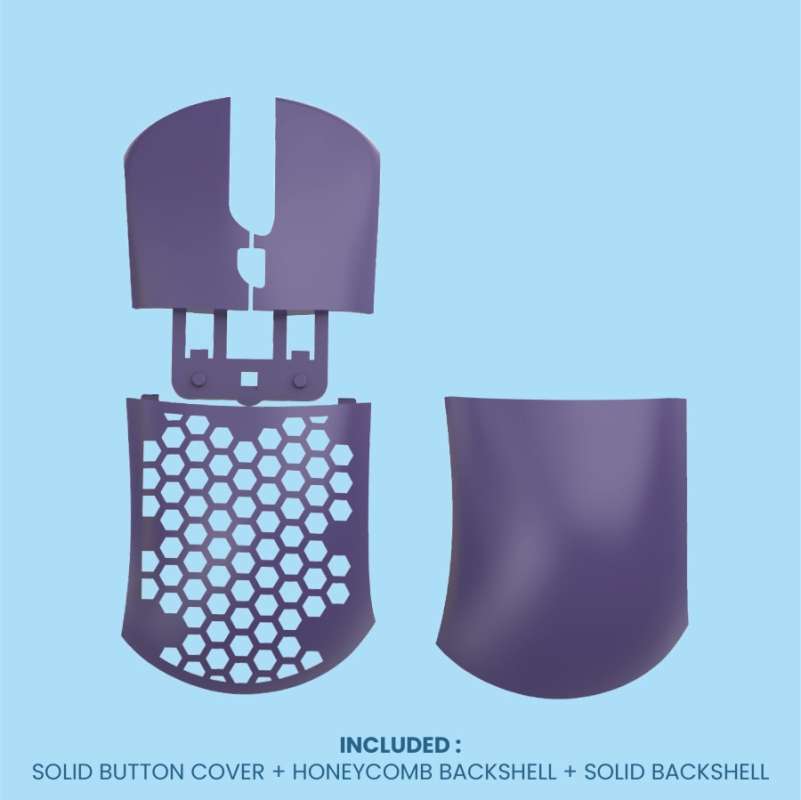Jual Sades Raiden S33 / S-33 Cover Backshell Solid Honeycomb Case Mouse S 33 - Violet Di Seller ...