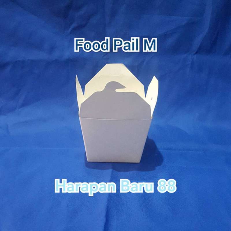 Jual Food Pail / Paper Box / Kotak Kertas Polos Ukuran M [ Pack ] Di ...