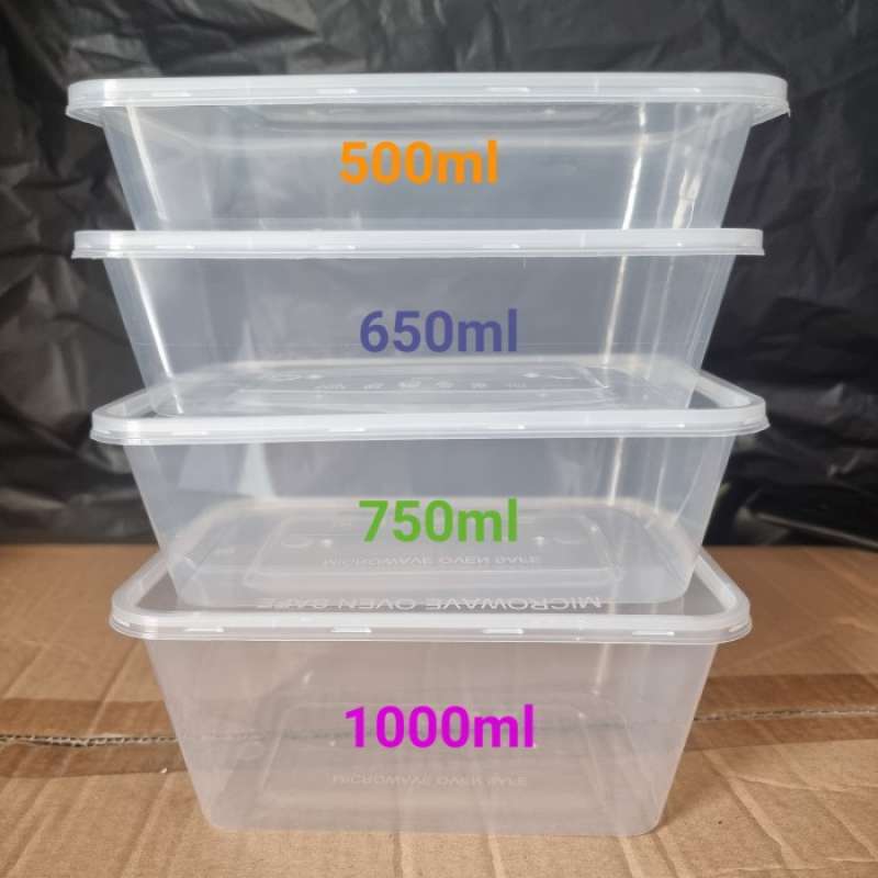 Jual Thinwall 1000 Ml/rectangle/persegi Panjang/kotak Makan Plastik Di Seller Crown - Cengkareng ...