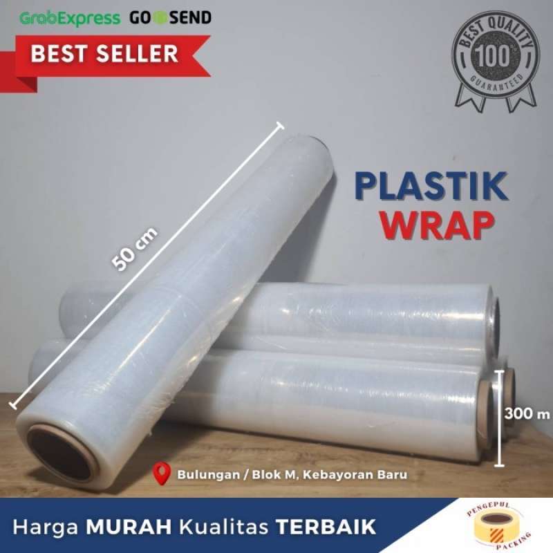 Jual Plastik Wrap Wrapping Pembungku| Stretch Film | 50cm X 300m Di ...