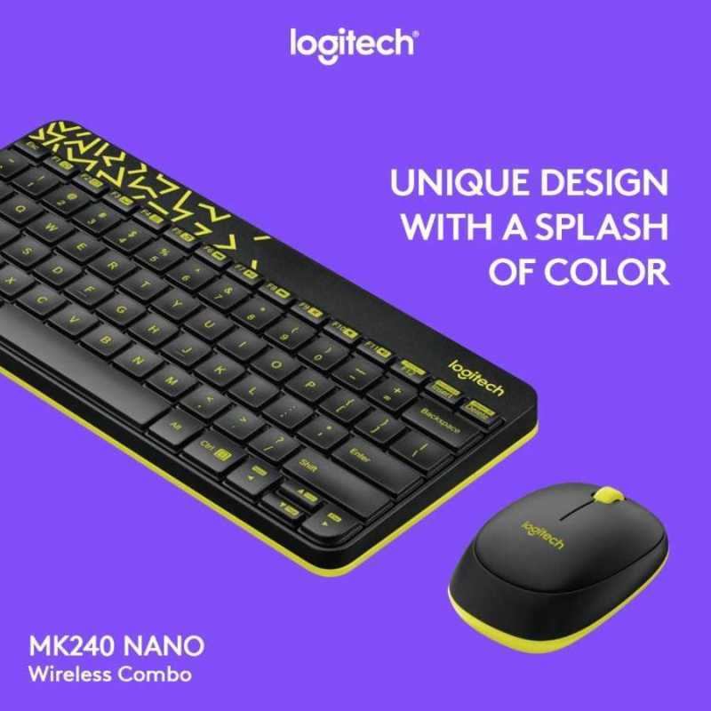 Promo Logitech Mouse Keyboard Mk240 Nano Wireless Combo Diskon 23% Di ...