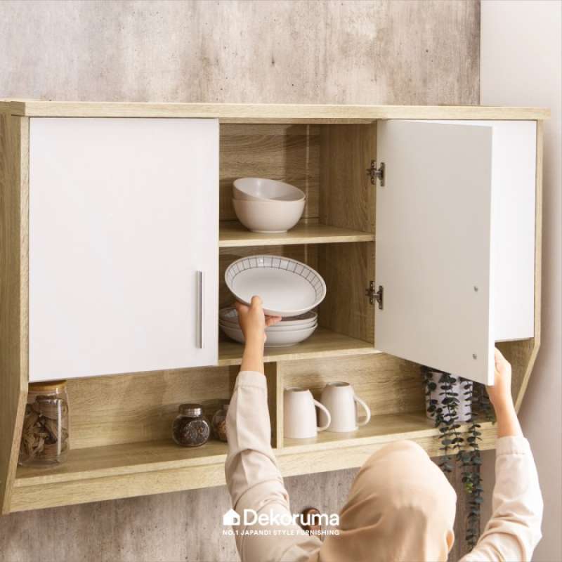 Jual Dekoruma Rak Atas Dapur 3 Pintu - Kitchen Set - Cubic Elena Ksa 3p ...