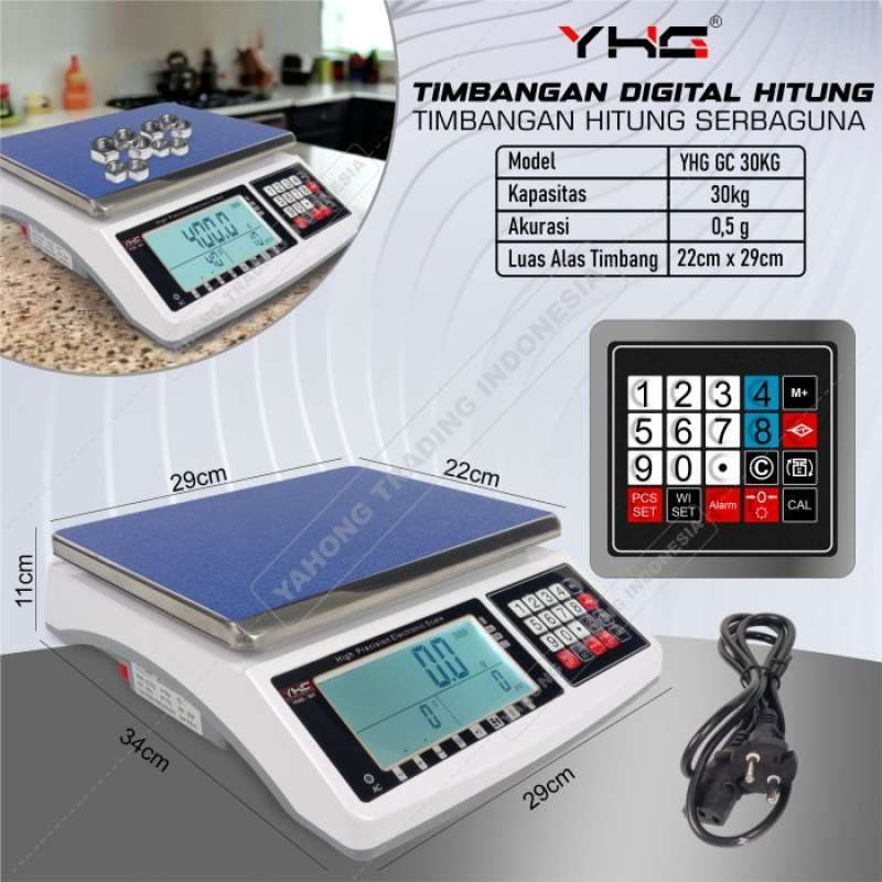 Jual Timbangan Digital Hitung Pcs Counting Scale Yhg Gc 30kg 0.5g 15kg ...