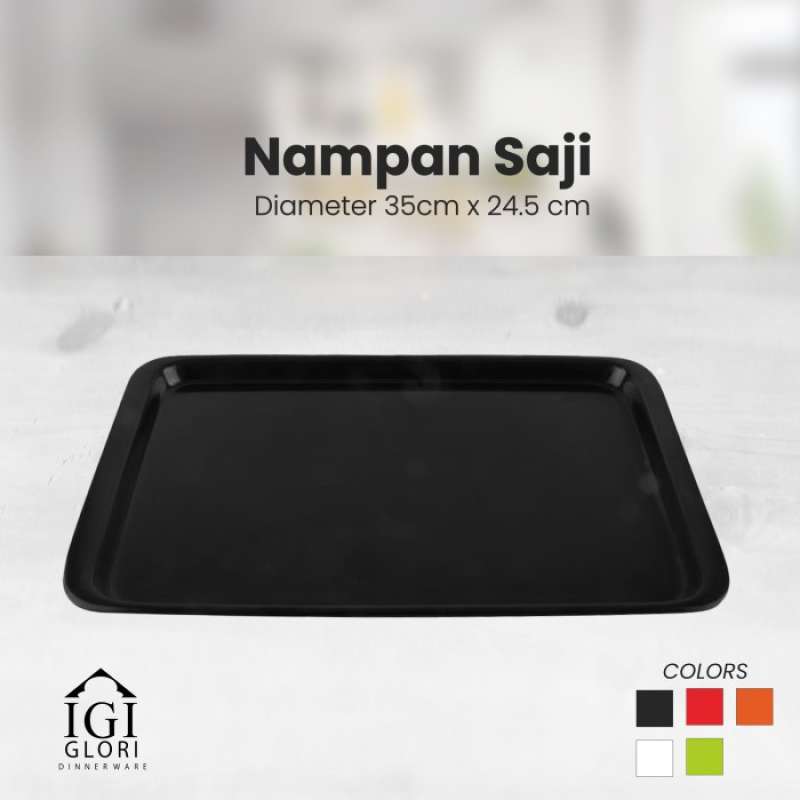 Jual Nampan Baki Roti Food Tray 36x25cm Glori Melamine G9014 Di Seller ...