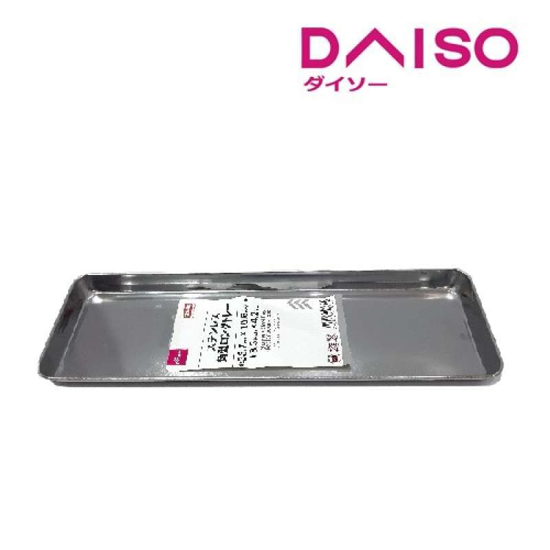 Jual Daiso Stainless Steel Rectangle Long Tray Di Seller Sentry ...