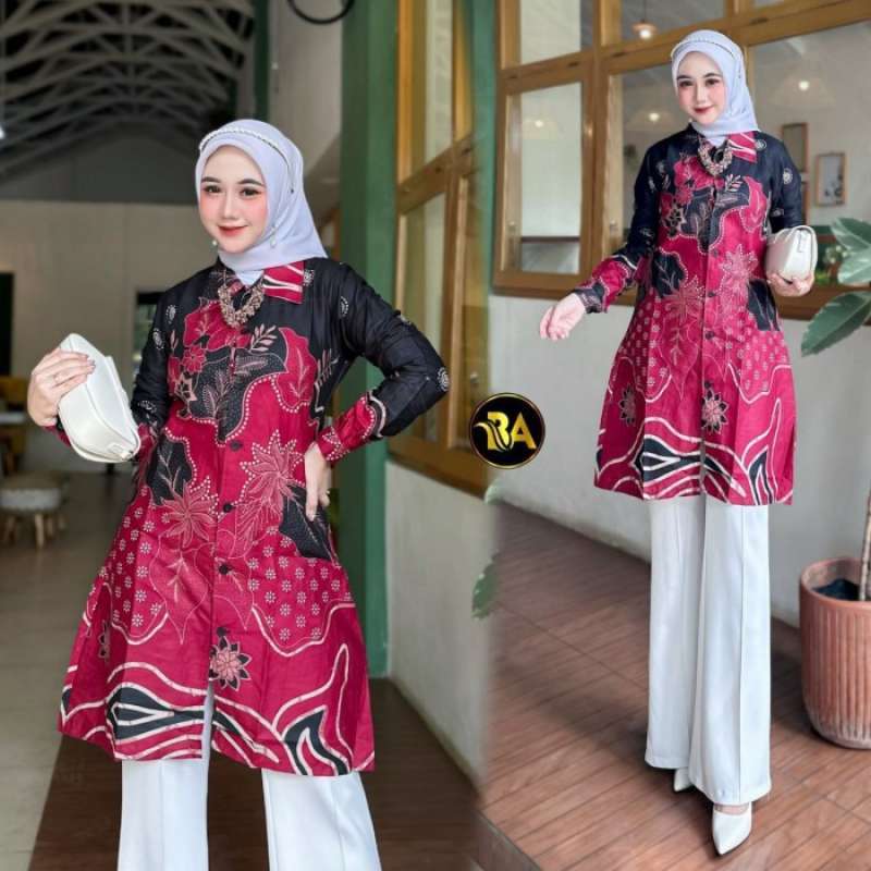 Promo Lokajaya Batik - Tunik Batik Wanita Terbaru Seragam - Lompong ...