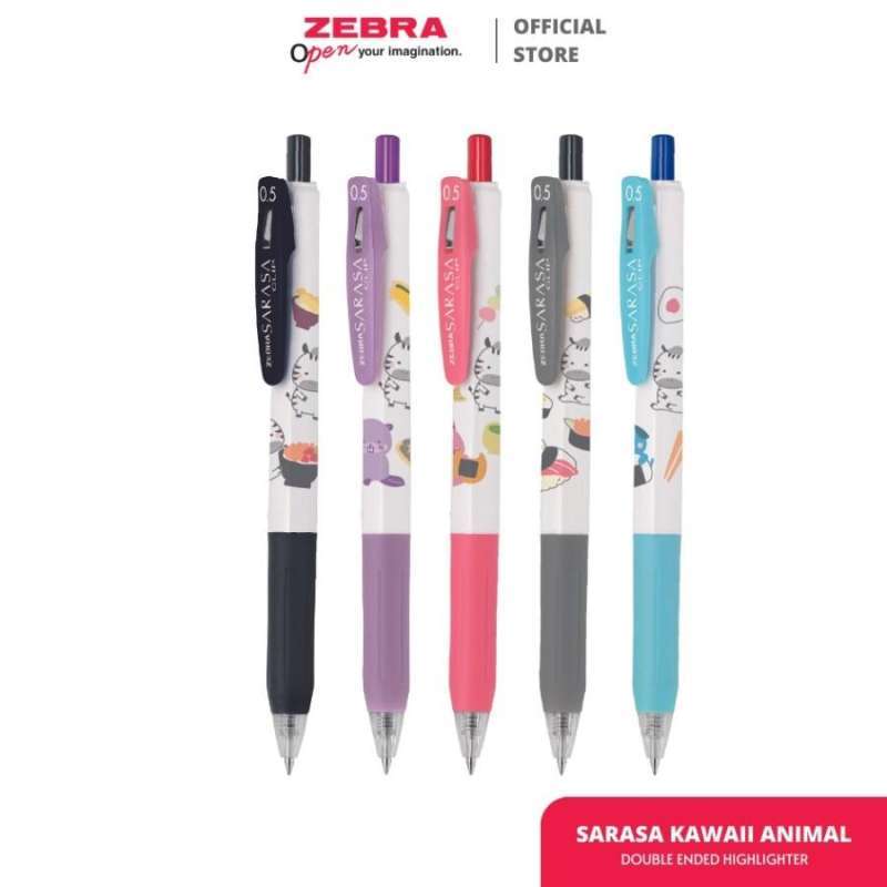 Jual Zebra Pulpen/bulpen Sarasa Gel 0.5mm Kawai Animal Series Satuan ...