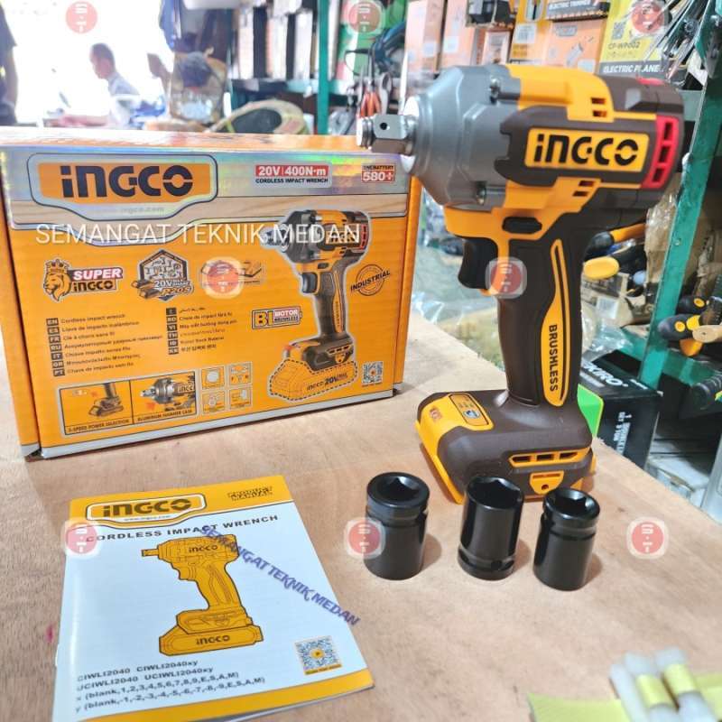 Jual Ciwli20401 Cordless Baterai Buka Roda Impact Wrench 400nm Unit Ingco Di Seller Semangat ...