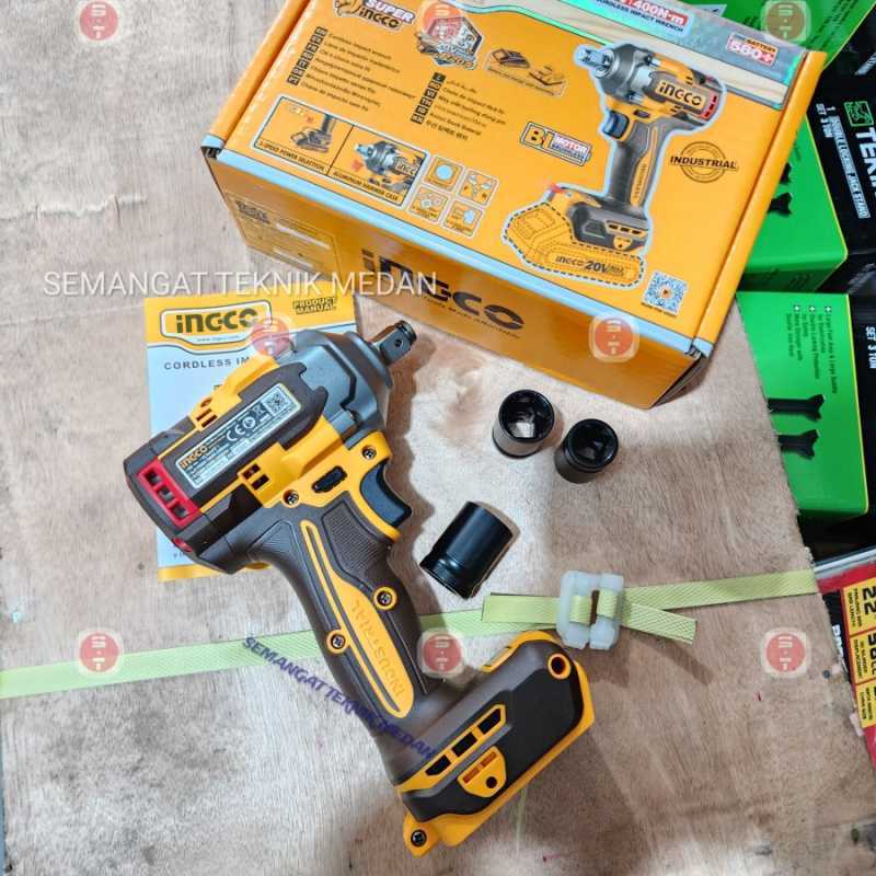 Jual Ciwli20401 Cordless Baterai Buka Roda Impact Wrench 400nm Unit ...
