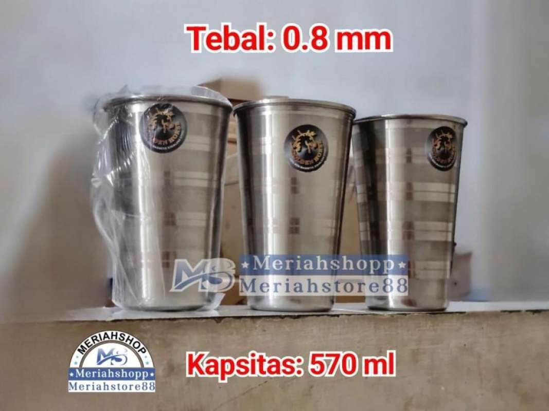 Jual (570ml) Gelas Cangkir Kopi Teh Tebal 0.8mm Minum Jumbo India Import Di Seller Mia.medan ...