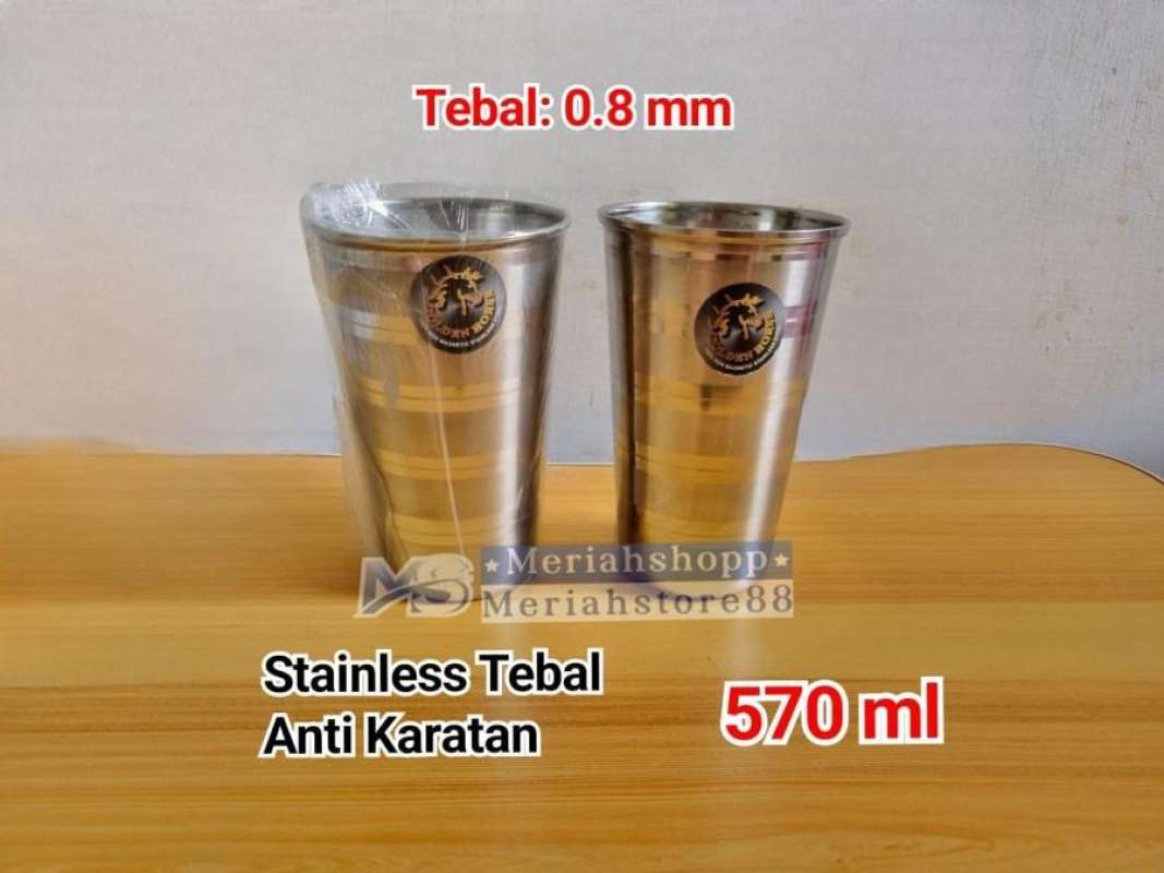 Jual (570ml) Gelas Cangkir Kopi Teh Tebal 0.8mm Minum Jumbo India Import Di Seller Mia.medan ...