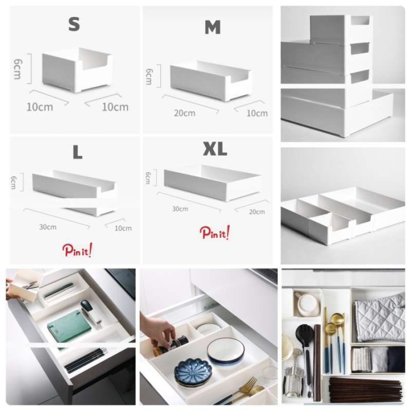 Jual Kotak Organizer Rak Dalam Laci Tempat Penyimpanan Alat Dapur Dll ...