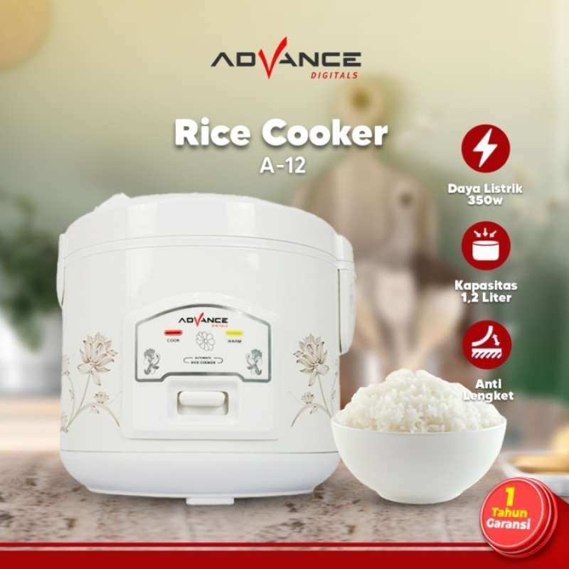 Promo Advance A-12 Rice Cooker Mini 1.2 Liter Magic Com Penanak Nasi ...