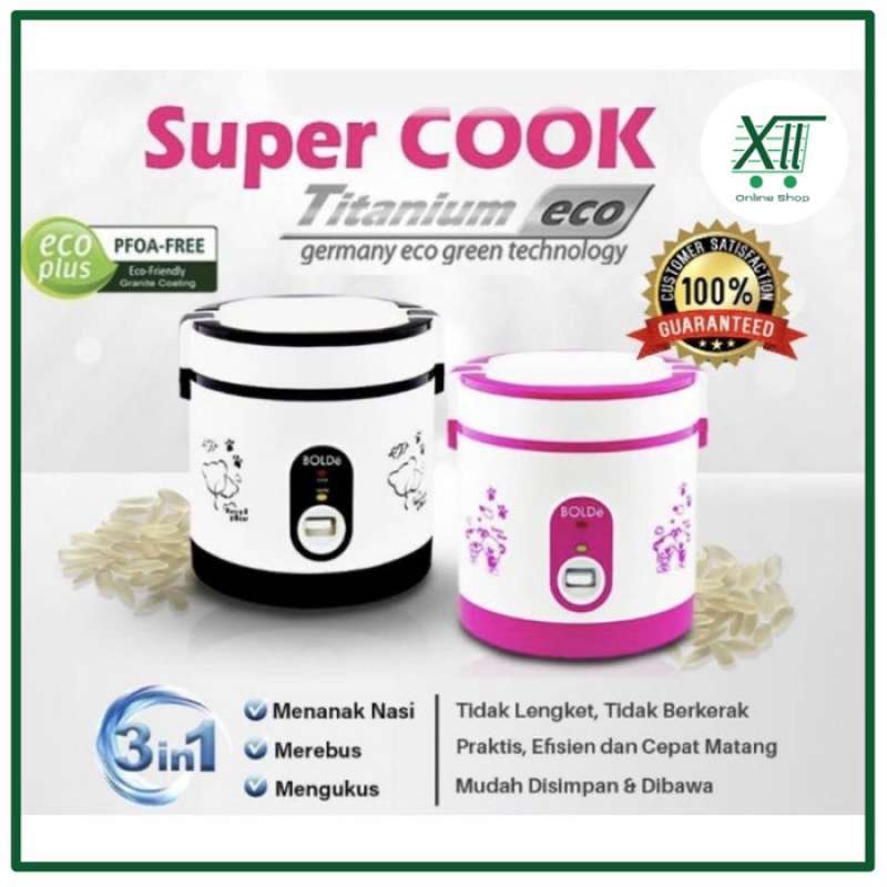Promo Bolde Titanium Eco Rice Cooker 0,6 Liter Penanak Nasi Supercook ...