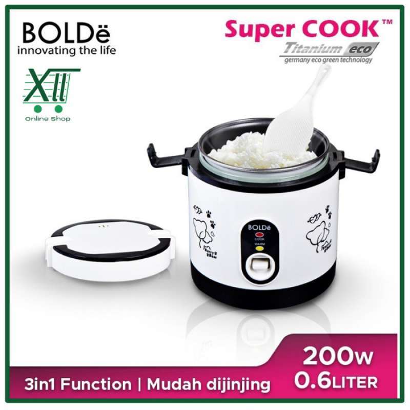 Promo Bolde Titanium Eco Rice Cooker 0,6 Liter Penanak Nasi Supercook ...