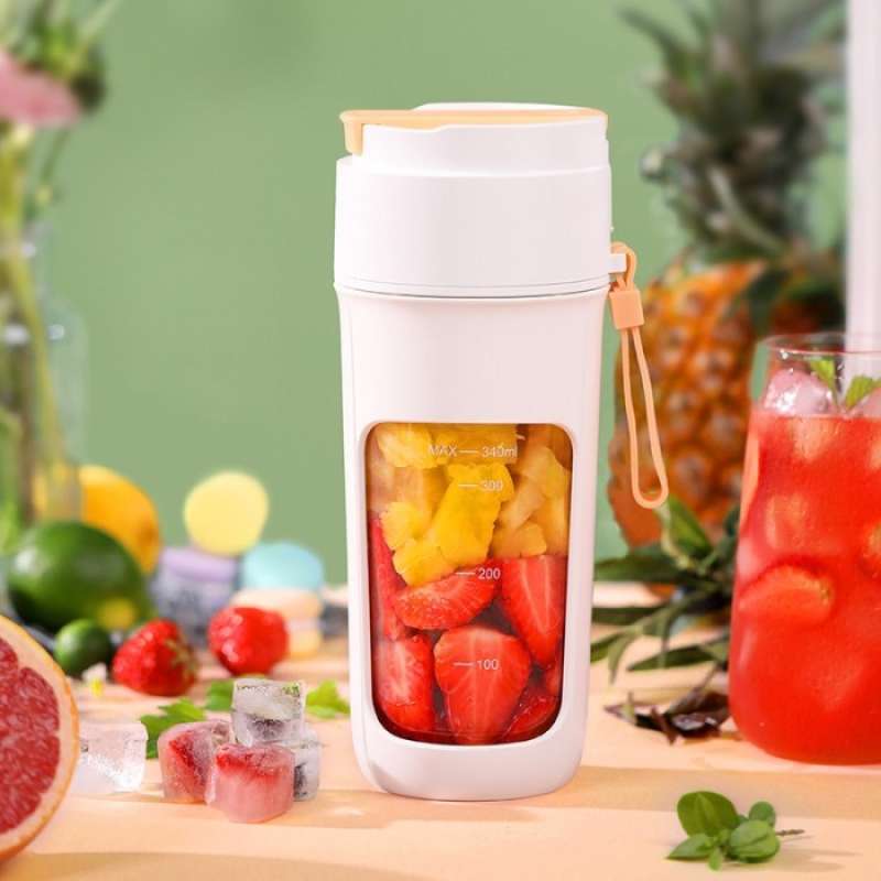 Promo Juicer Mini 340 Ml Blender Jus Buah Portable 8 Mata Pisau Usb ...