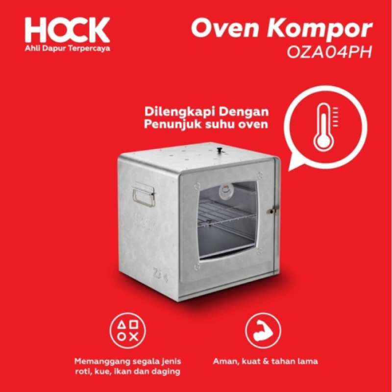 Promo Hock No 4 Oven Kompor Tangkring Gas Zinc Aluminium Pengukur Suhu ...