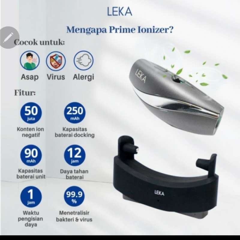 Promo Leka Ap7225 Prime Ionizer - Portable Ion Negatif Kalung Air ...