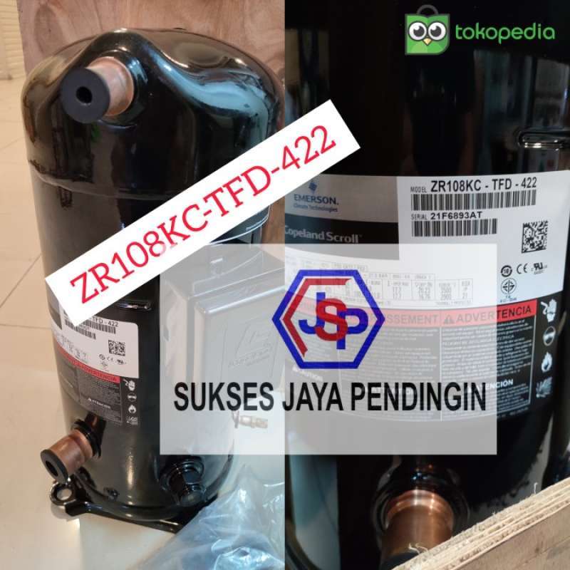 Promo Compressor Copeland Zr108kc-tfd-422 / Kompresor Zr108kc-tfd-422 Tandem Diskon 23% Di ...
