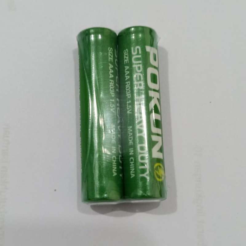 Jual Battery Aaa Pokun Super Heavy Duty Hijau Baterai Batre A3 1.5v Isi ...