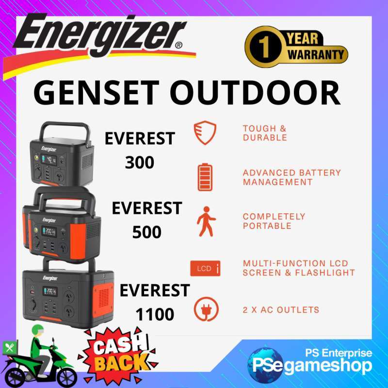 Jual Genset Portable / Genset Generator /energizer Everest / Jenset ...