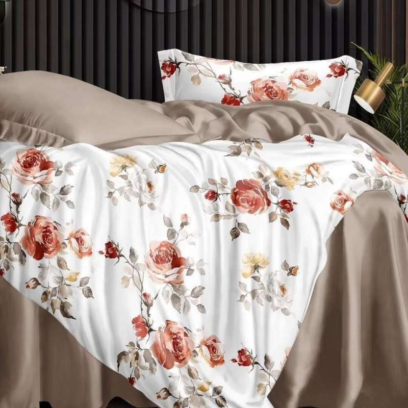 Jual Seprei Sutra Organik 100s 120 Super Halus Lembut Motif Super ...