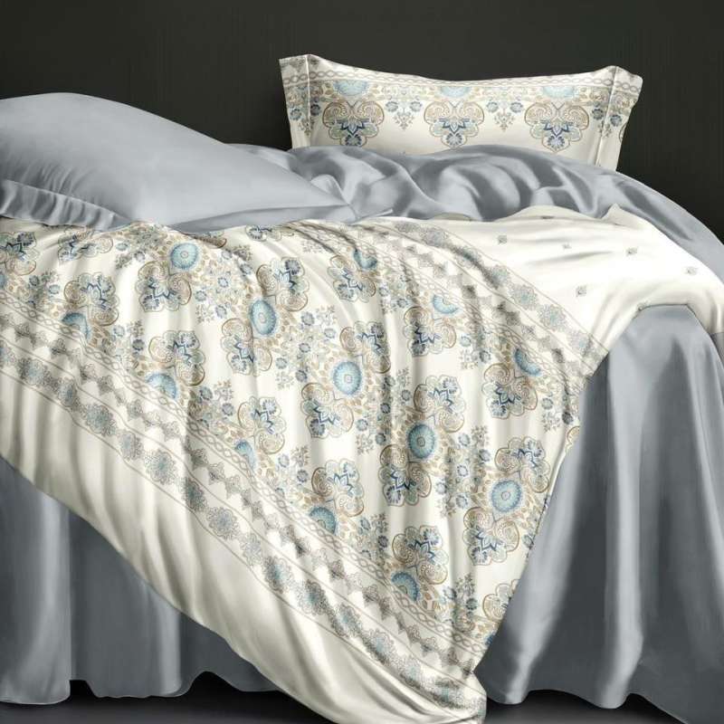 Jual Seprei Sutra Organik 100s 120 Super Halus Lembut Motif Super ...