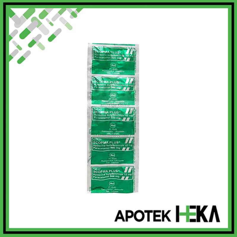 Jual Scopma Plus Strip Isi 10 Tablet - Hyoscine Paracetamol Di Seller ...