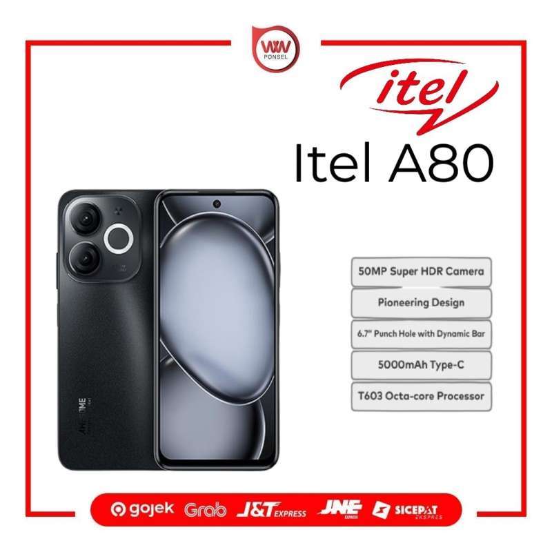 Jual Hp Itel A80 RAM 4gb Internal 128gb Garansi Resmi - Black Di Seller Wwponsel_hangtuah ...