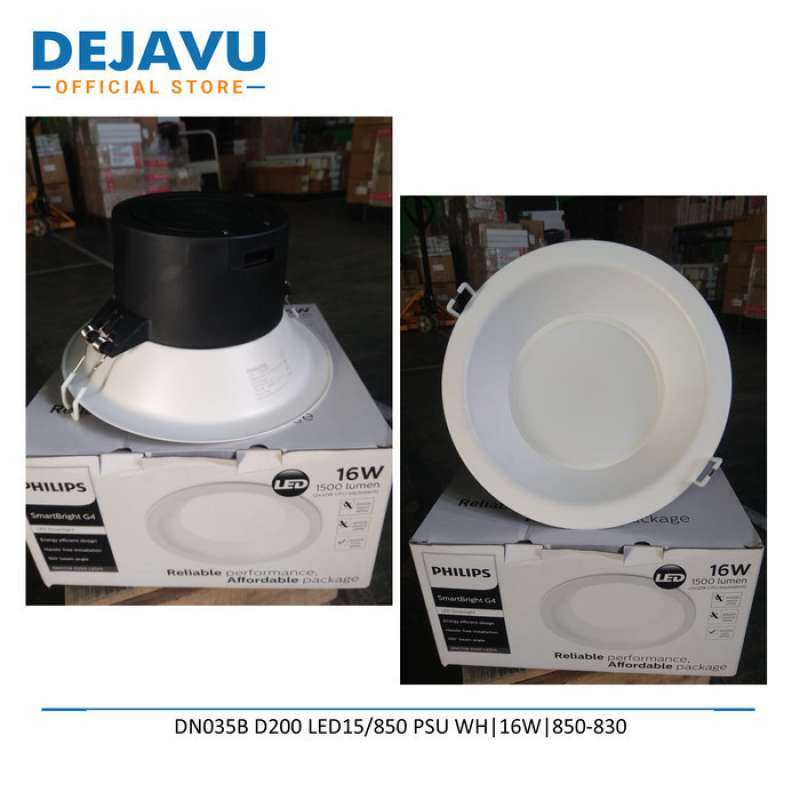 Jual Lampu Downlight Philips Dn035b D200 Led15/850 Psu Wh 16w - 830 840 ...