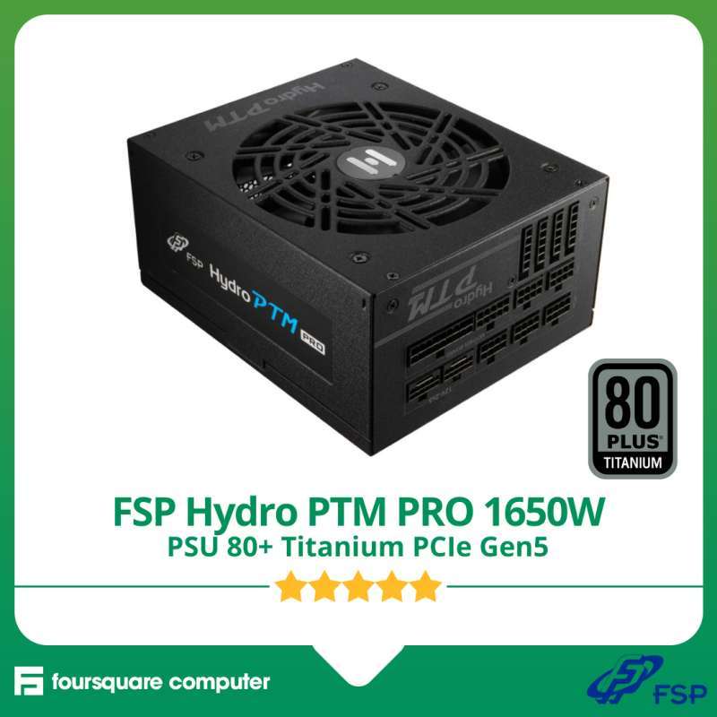 Jual Psu Fsp Hydro Ptm Pro 1650w 80+ Atx 3.1 Titanium Full Modular ...