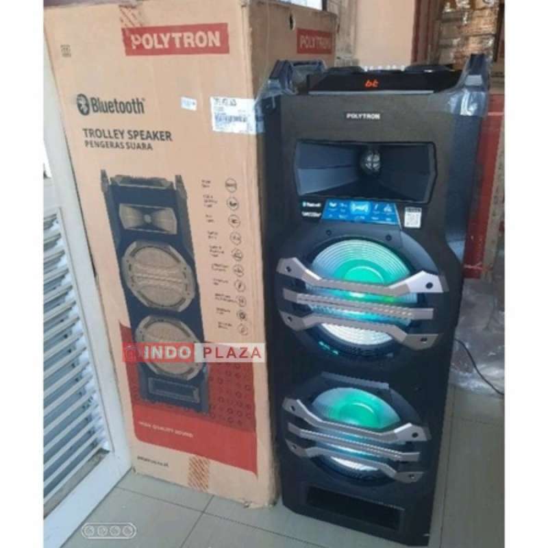 Jual Speaker Polytron Portable Pts-2k25 Bluetooth + Free Wireless Mic 2 ...