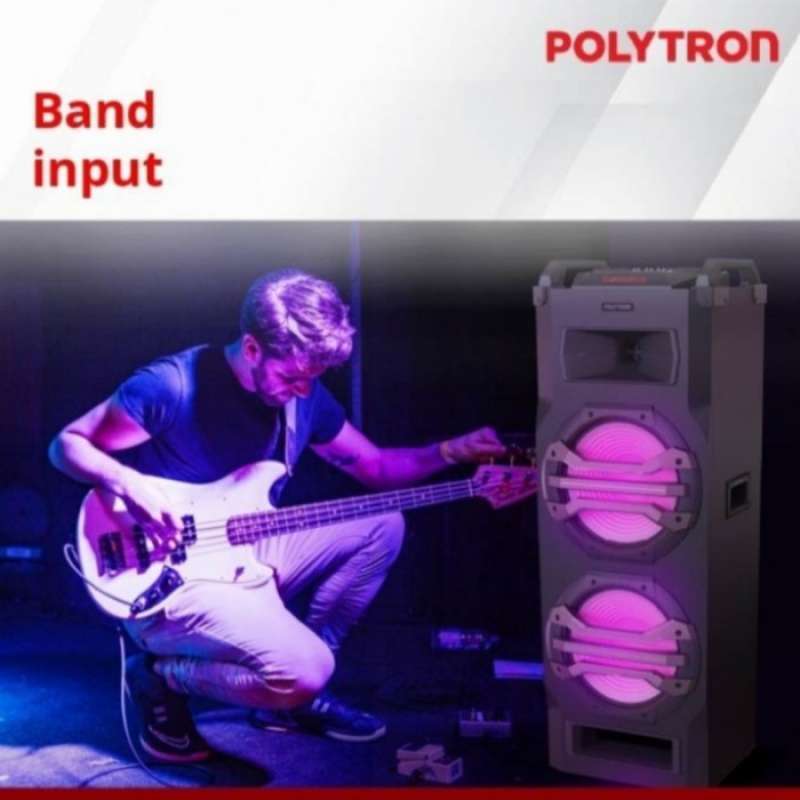 Jual Speaker Polytron Portable Pts-2k25 Bluetooth + Free Wireless Mic 2 ...