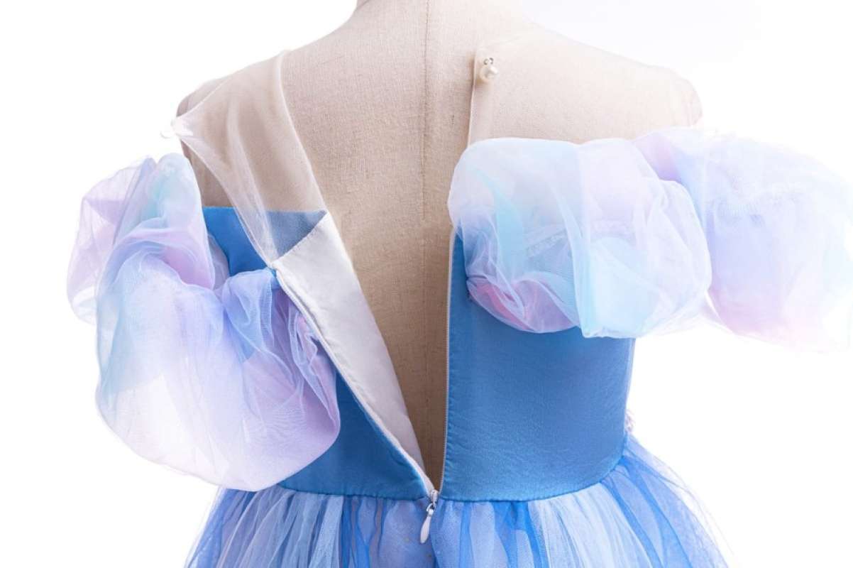 Jual Cinderella Sparkle Dress Kostum Cosplay Princess Blue Biru Putri ...