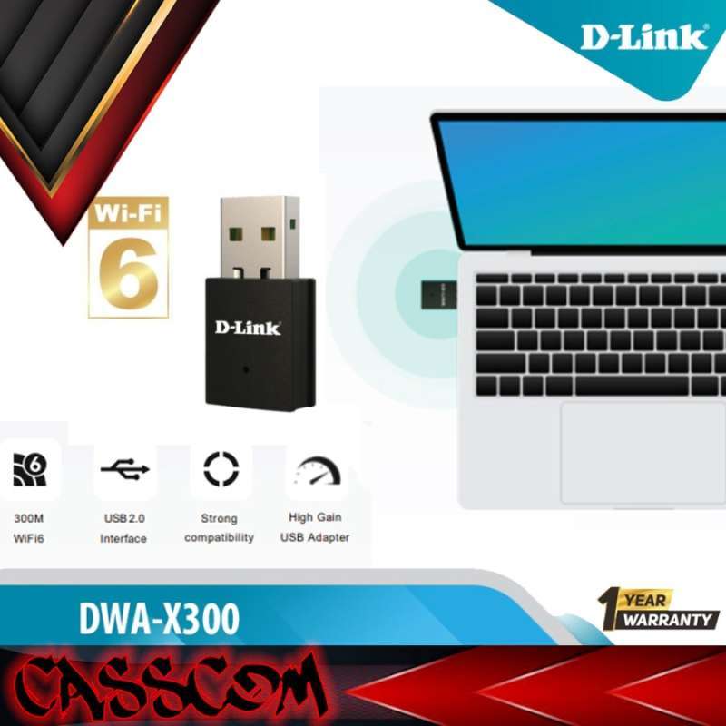 Jual D-link Dwa-x300 X300 Ax300 Wi-Fi 6 Mini USB Adapter Wifi Dlink Di ...