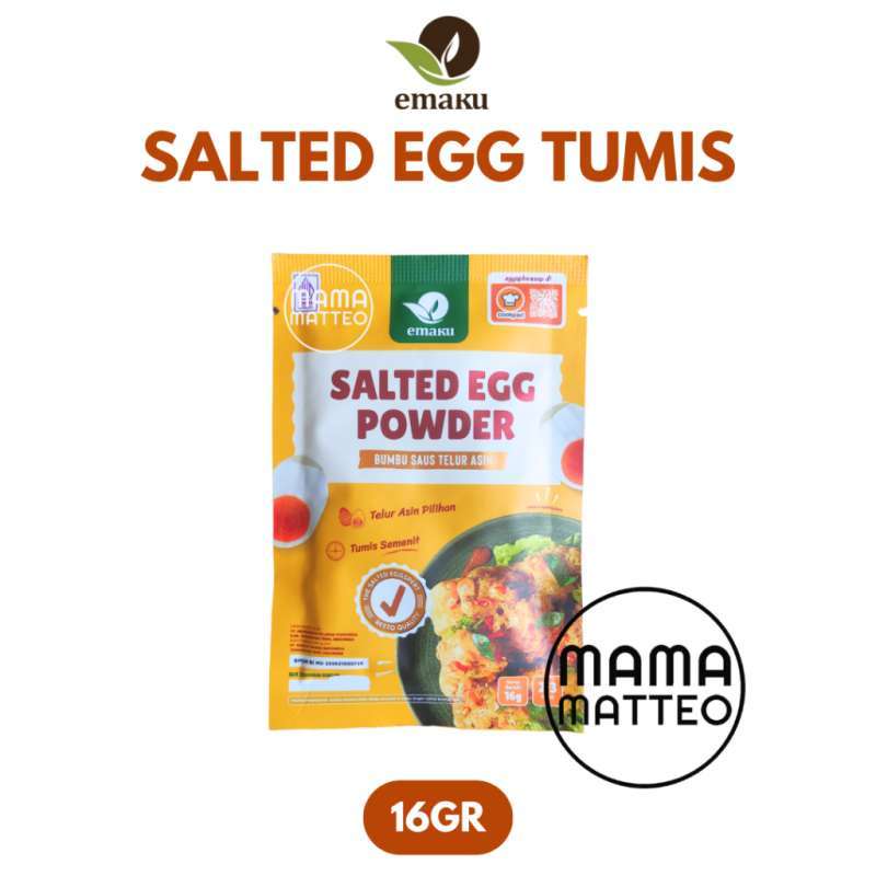 Jual Emaku Salted Egg Powder Sachet Bumbu Masak Dapur Tabur Bubuk Emaku ...