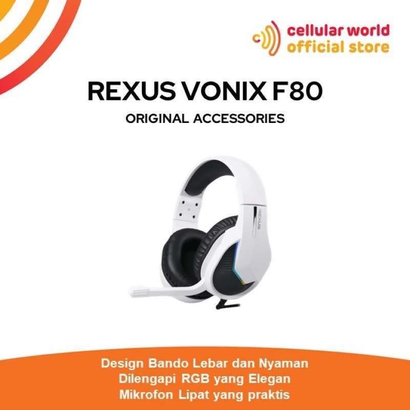 Jual Headset Gaming Rexus Vonix Rgb F80 Garansi Resmi Indonesia - Ungu ...