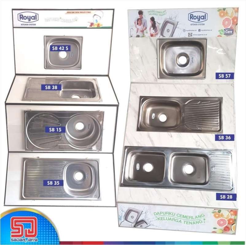 Jual Royal Kitchen Sink Sb 42 S Wastafel Bak Cuci Piring Stainless 304 ...