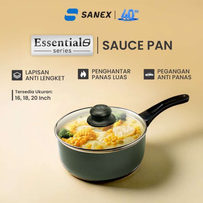 Jual Sanex Panci / Sauce Pan Essential Series 16cm / 18cm / 20cm Di ...