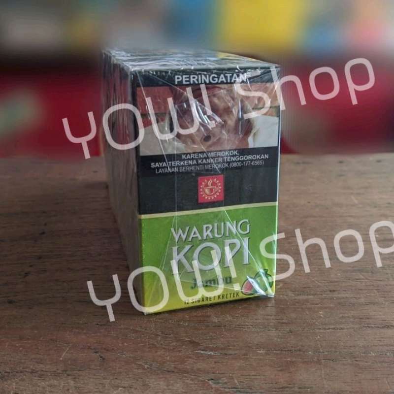 Jual Rokok Warung Kopi Kretek Hijau Rasa Jambu Isi 12 Batang Di Seller ...
