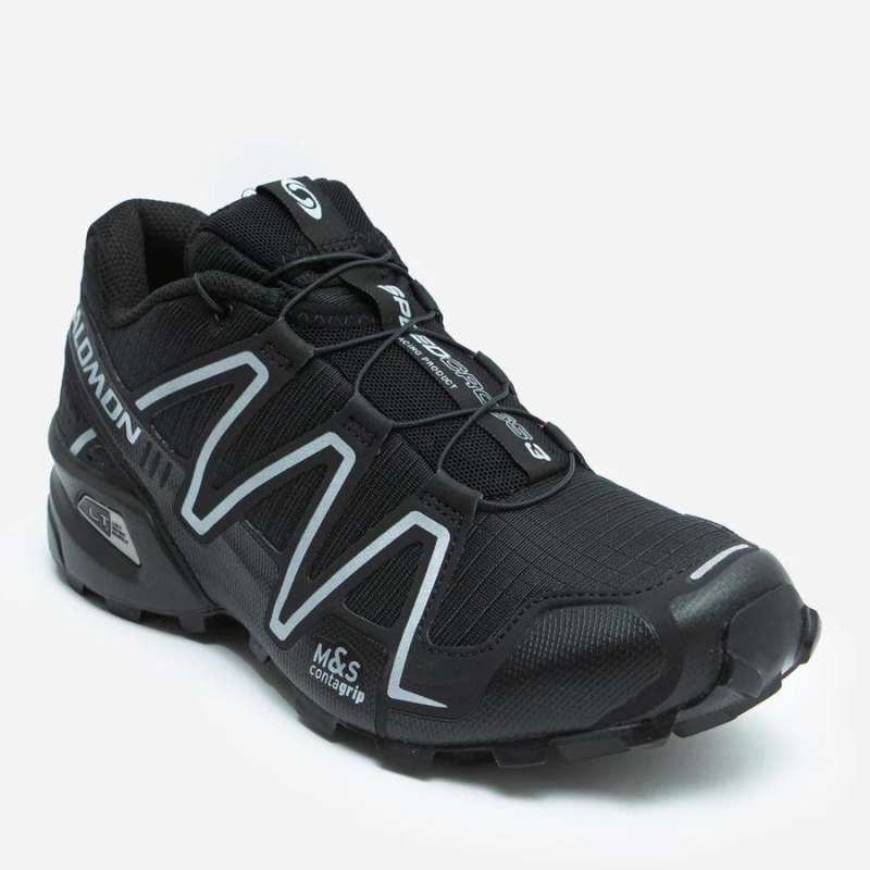 Jual Sepatu Lari Pria Salomon Speedcross 3 Black White (l47588000 ...