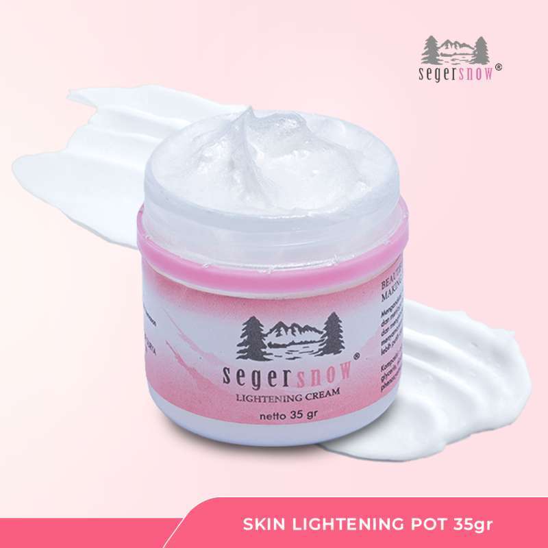 Promo Buy 1 Get 1 Seger Snow Lightening Cream Pot 35gr | Mencerahkan ...