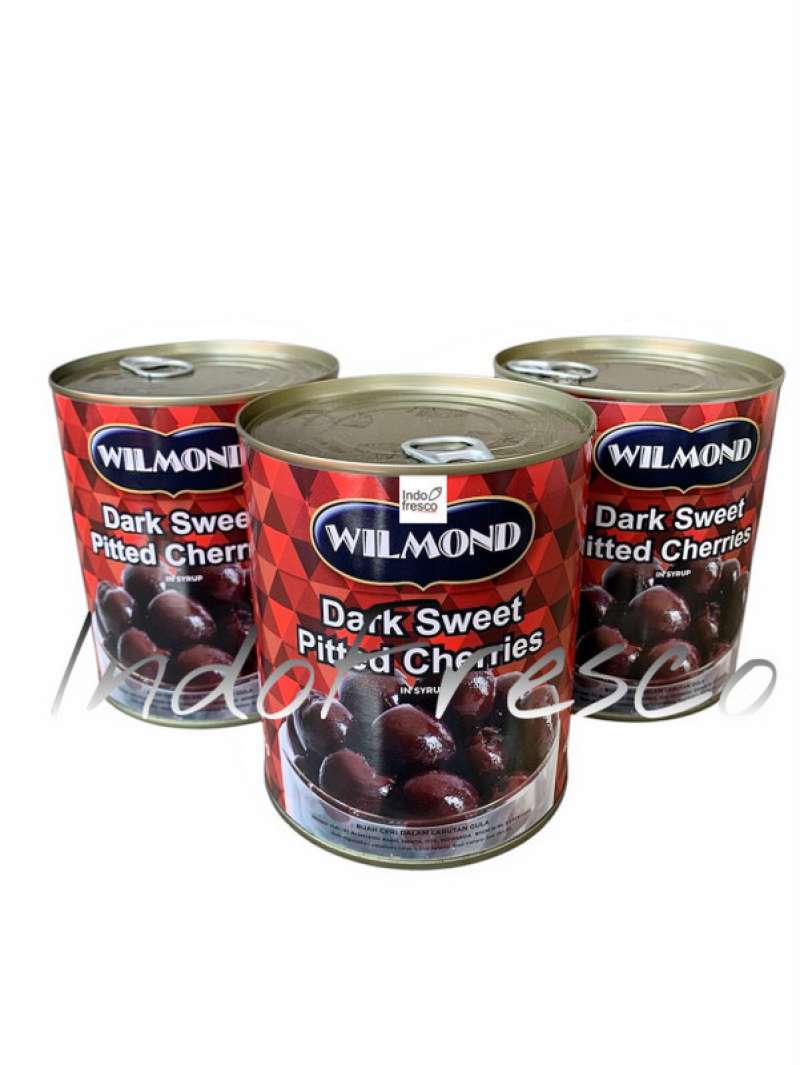 Jual Wilmond Dark Sweet Pitted Cherries In Syrup Canned- Cherry Ceri ...