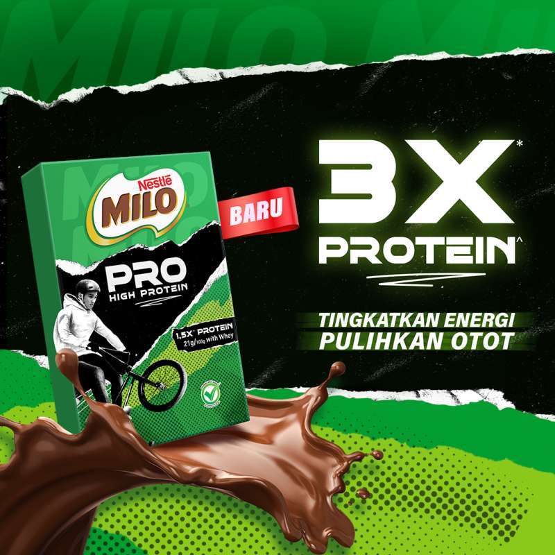 Promo Milo Protein Serbuk Rasa Coklat [250 G] Diskon 12% Di Seller ...