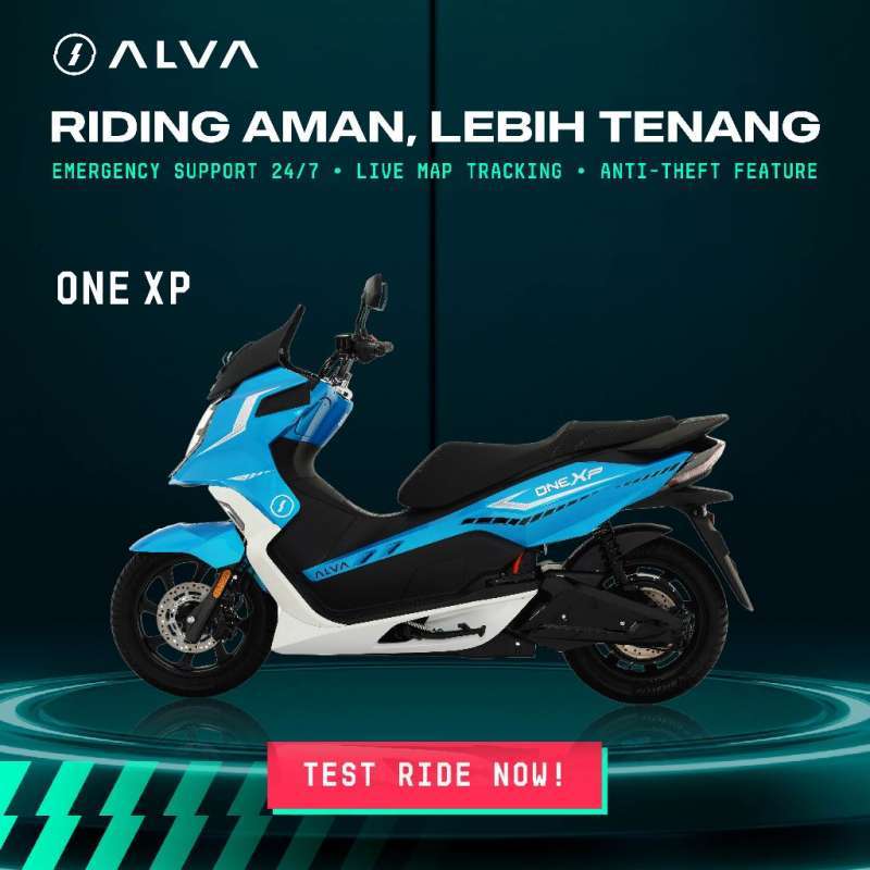 Promo Alva One Xp - 2 Battery Sepeda Motor Listrik - Bali Casual Blue ...
