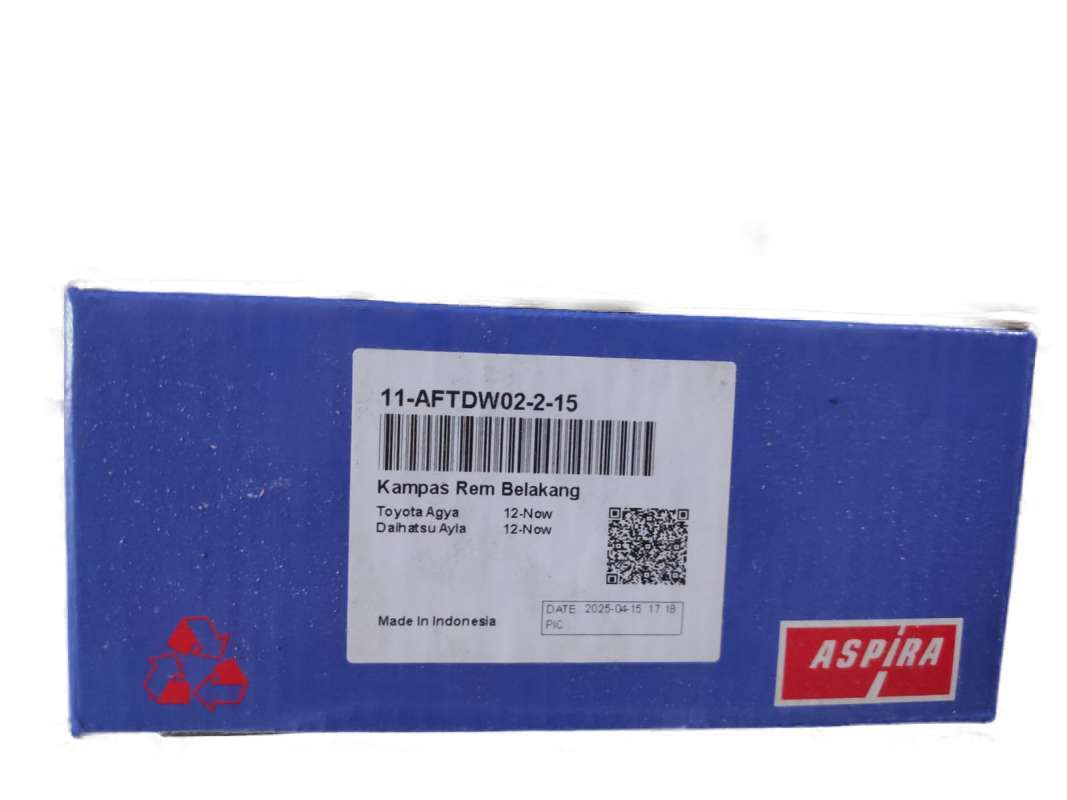 Promo Kampas Rem Belakang Agya Ayla Tdw Original 11-aftdw02-2-15 Brake ...
