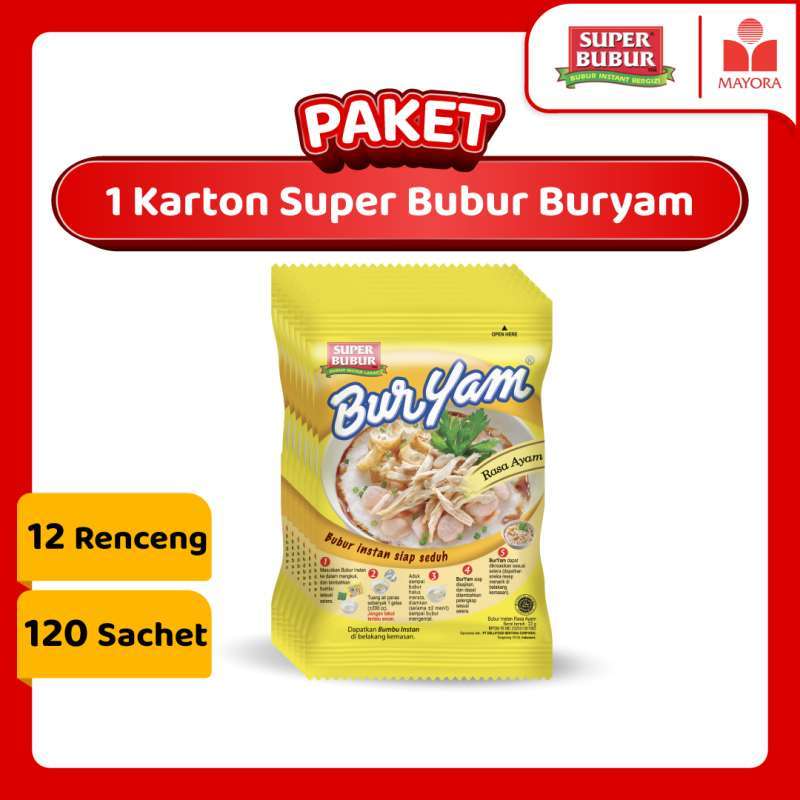 Promo Paket 1 Karton Super Bubur Buryam Diskon 9% Di Seller Mayora ...