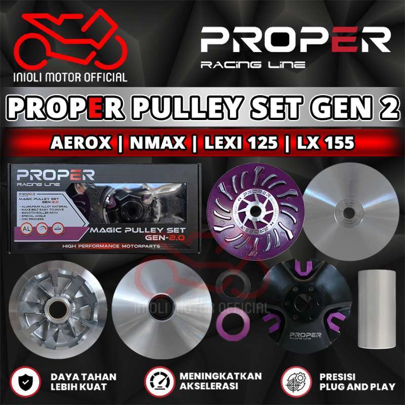 Jual Pulley Set Pully Rumah Roller Proper Racing Line Aerox Nmax 155 ...